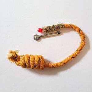 Other | Vintage Rope Lighter Rare Metal Filigree Grip Trench Lighter ...